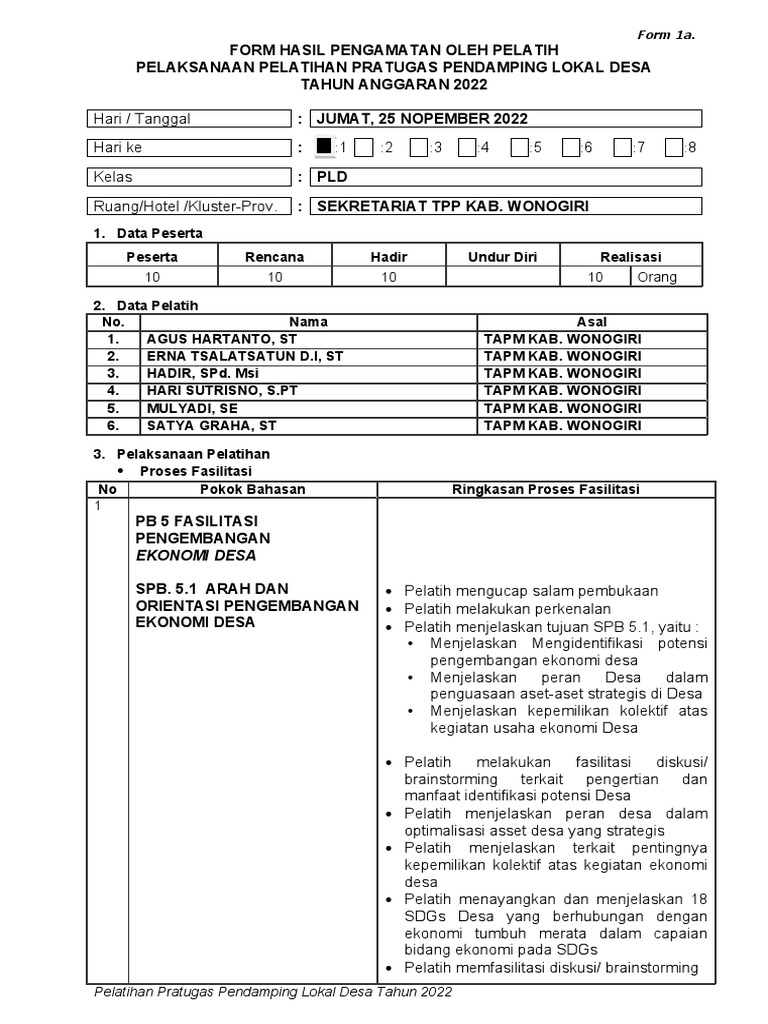 Mulyadi PB 5 PLD 2022 | PDF