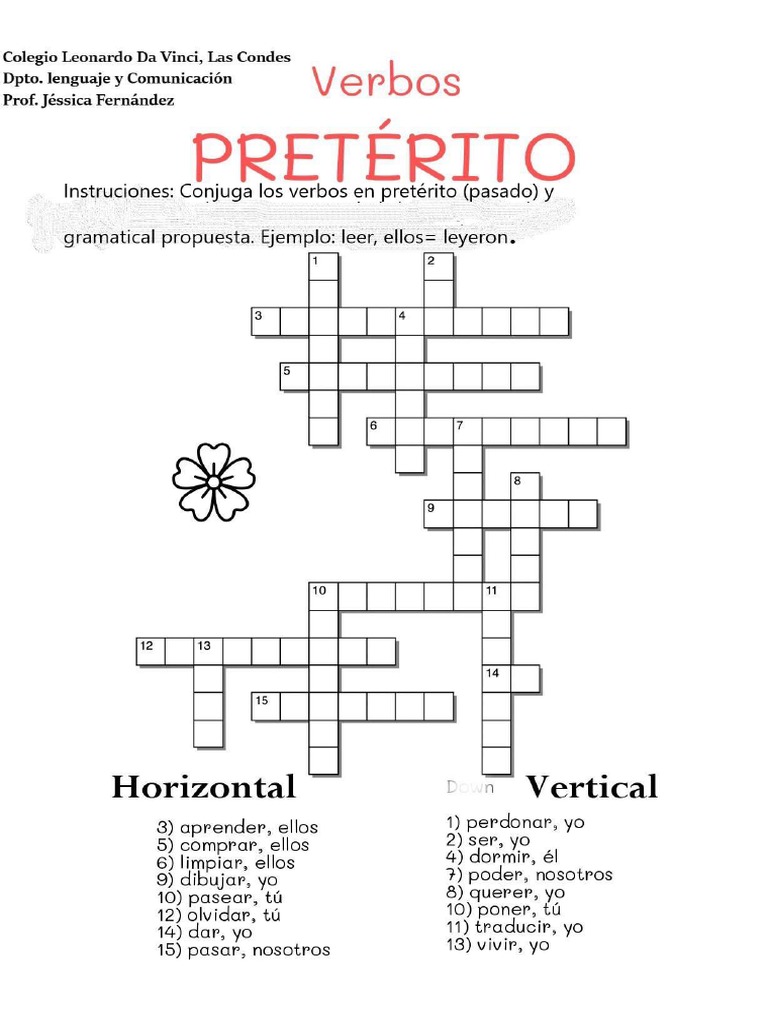 Conjugación De Verbos Pdf