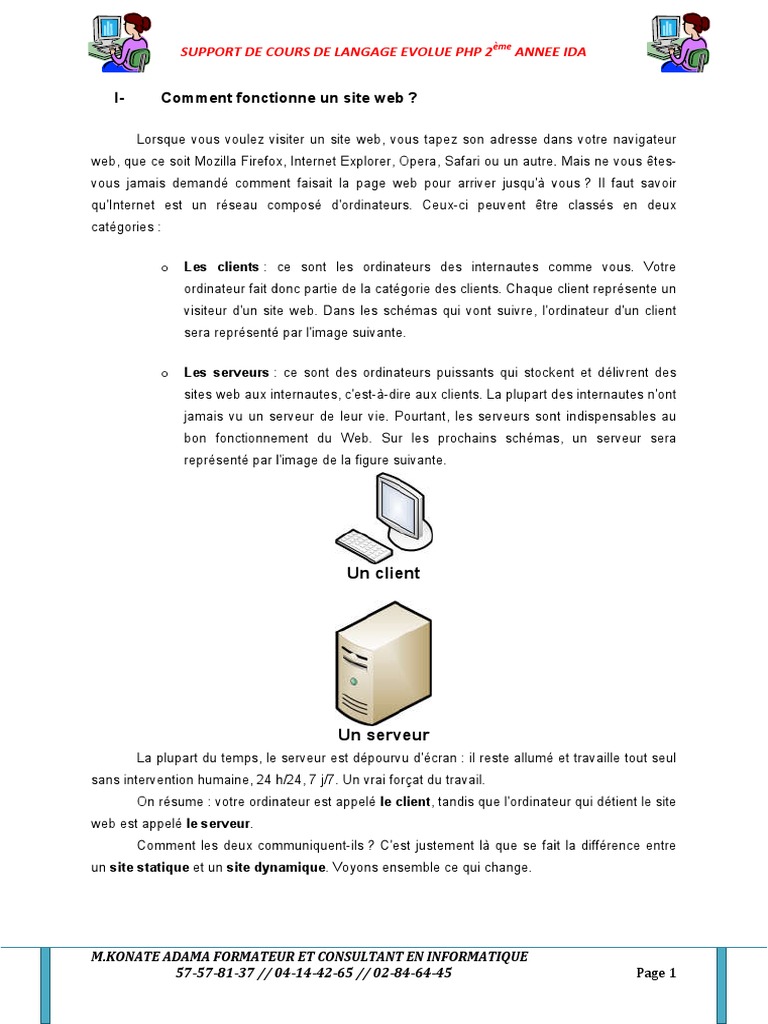Support de Cours PHP | PDF | PHP | Internet