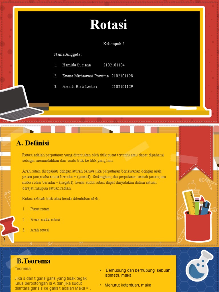 Jenis-Jenis Rotasi dalam Geometri | PDF