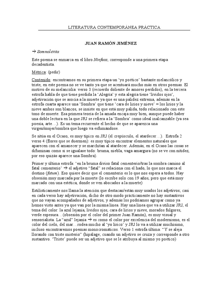 Literatura Contemp. Práctica | PDF | Poesía | Metro (poesía)