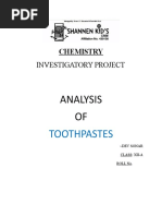 Analysis of Toothpaste - Chemistry Investigatory Project - Class 12 ...