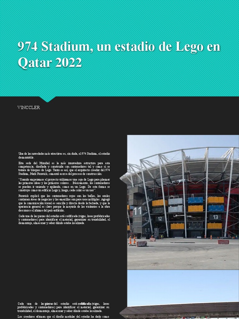 Estadio 974: Innovación Modular en Qatar 2022 | PDF | Estadio