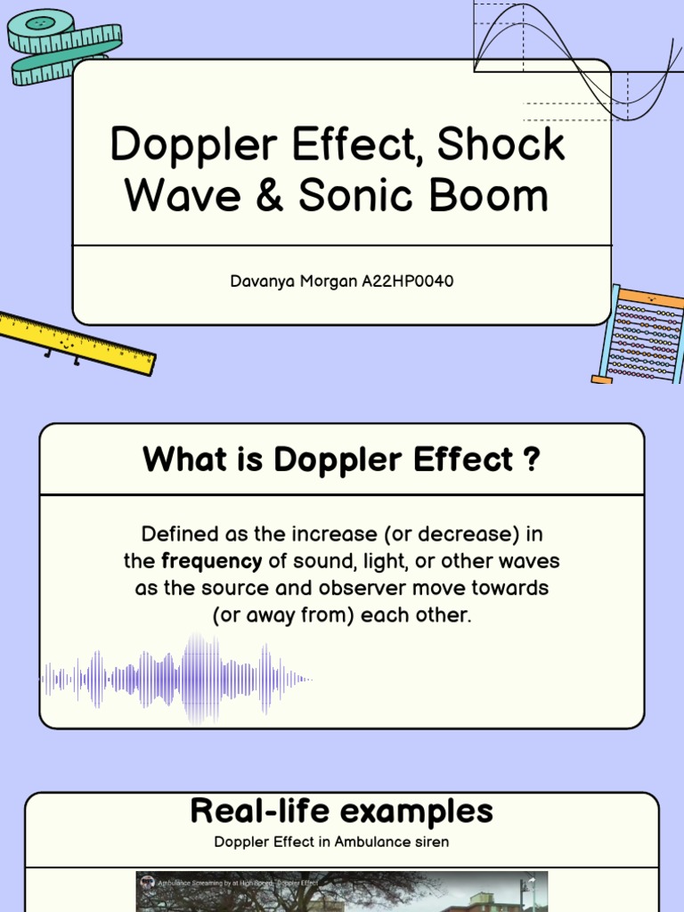 Doppler Effect, Shock Wave, & Sonic Boom | PDF