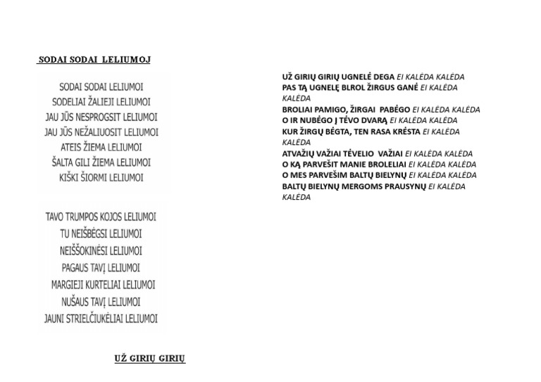Advento Dainos | PDF