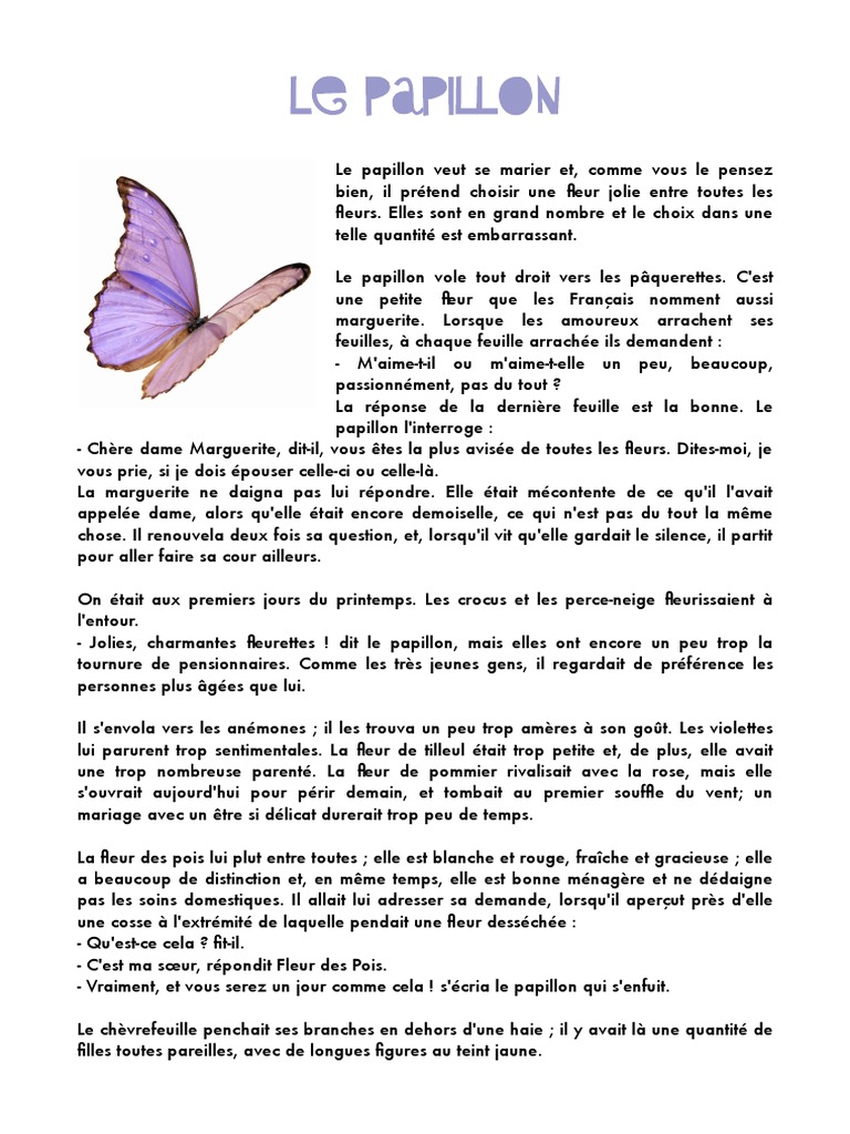 Andersen Le Papillon | PDF