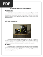 Manometer Problems Worksheet - Answers | PDF | Pressure Measurement ...