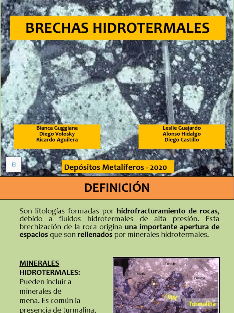 Brechas hidrotermales: orígenes, tipos y relevancia económica | PDF ...