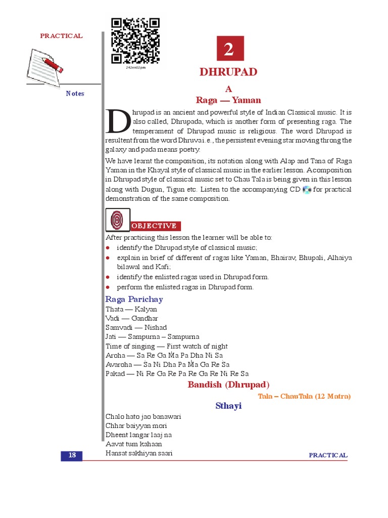 Dhrupad Introduction | PDF | Classical And Art Music Traditions ...