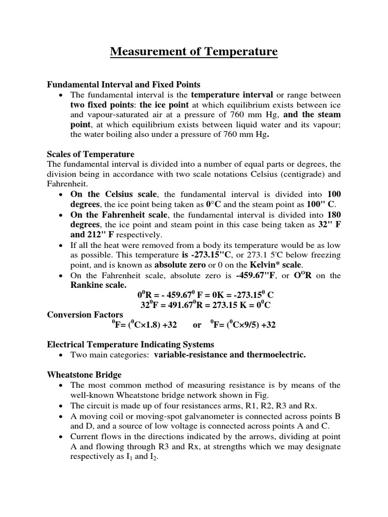 1.temperature Indicating Systems | PDF | Thermocouple | Applied And ...