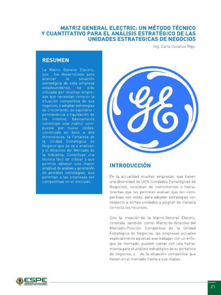 Iebenavides,+5 +Matriz+General+Electric | PDF