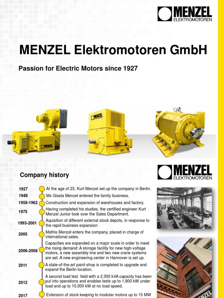2019-04 Menzel - Praesentation - en | PDF | Electric Motor | Engines