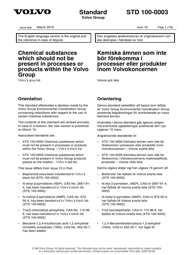 STD 100-0003 2019 | PDF