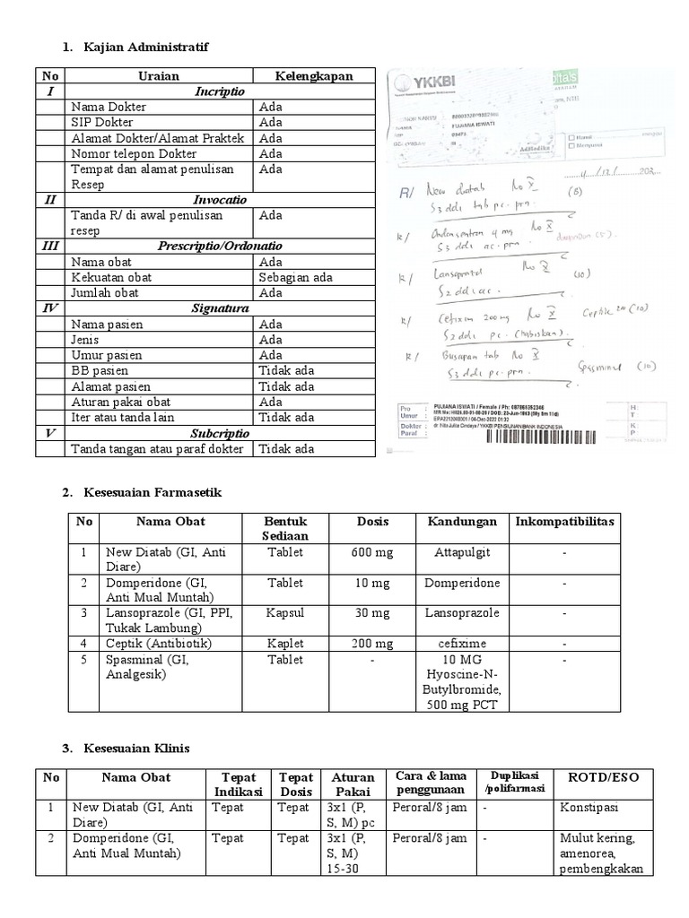 Skrining Resep | PDF