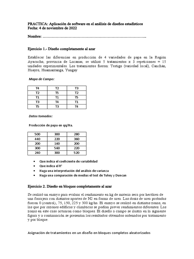Practica 02 | Descargar gratis PDF | Análisis estadístico | Enseñanza ...