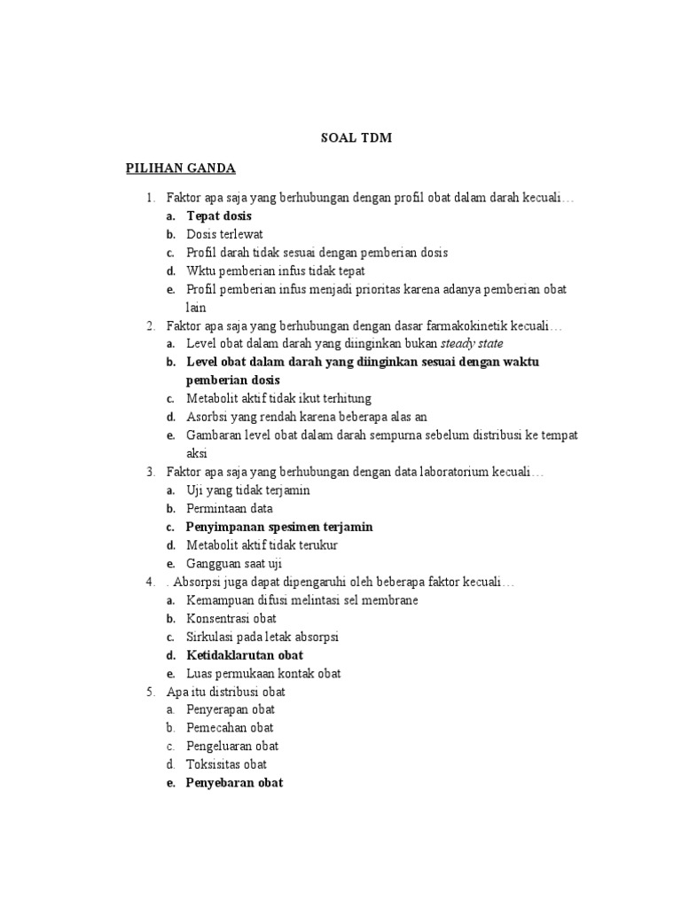 Soal TDM | PDF