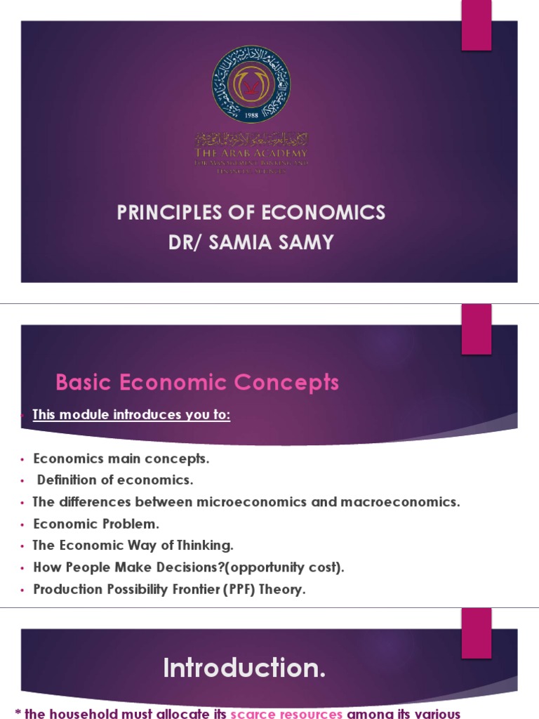 Principles of Economics 1 | PDF | Economics | Factors Of Production