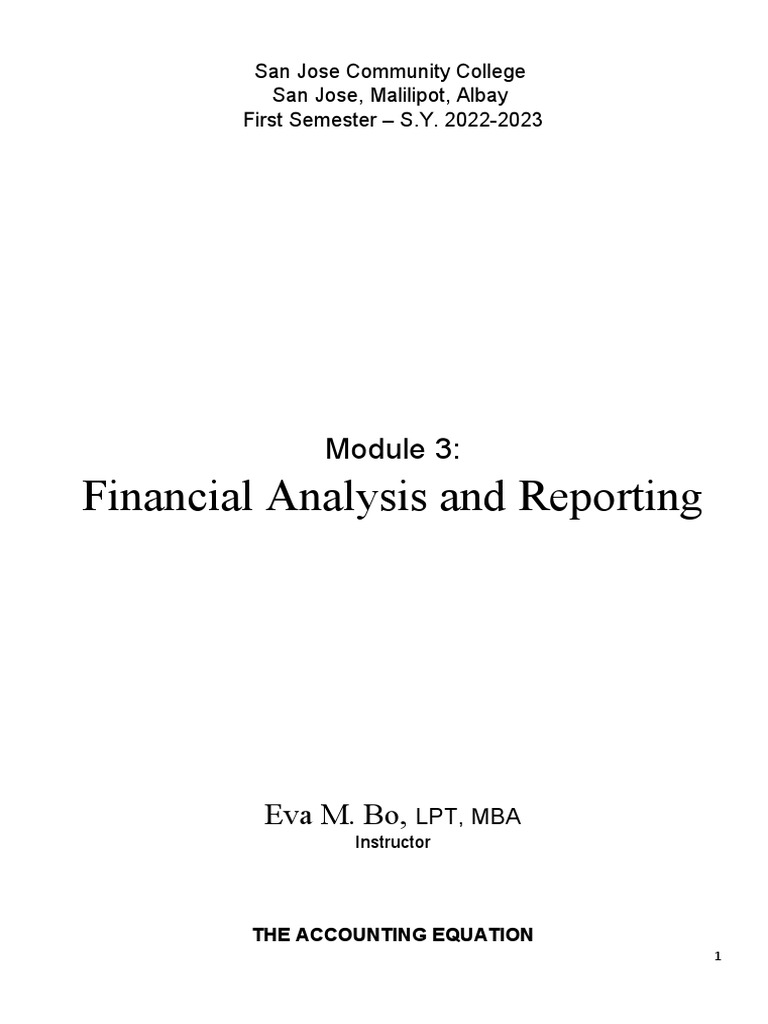 Module-3 - (Answer) Financial-Analysis-and-Reporting | PDF | Equity ...