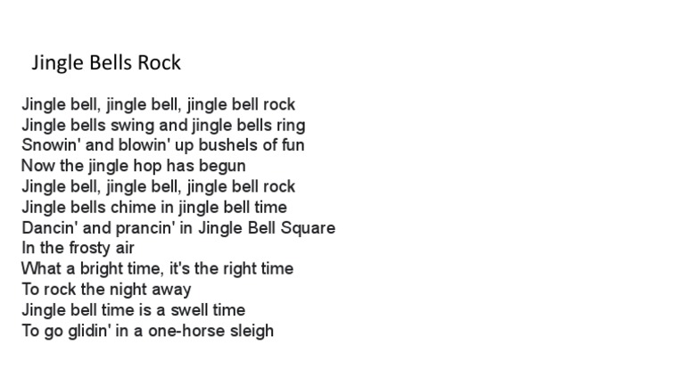 Jingle Bells Rock | PDF | Social Science