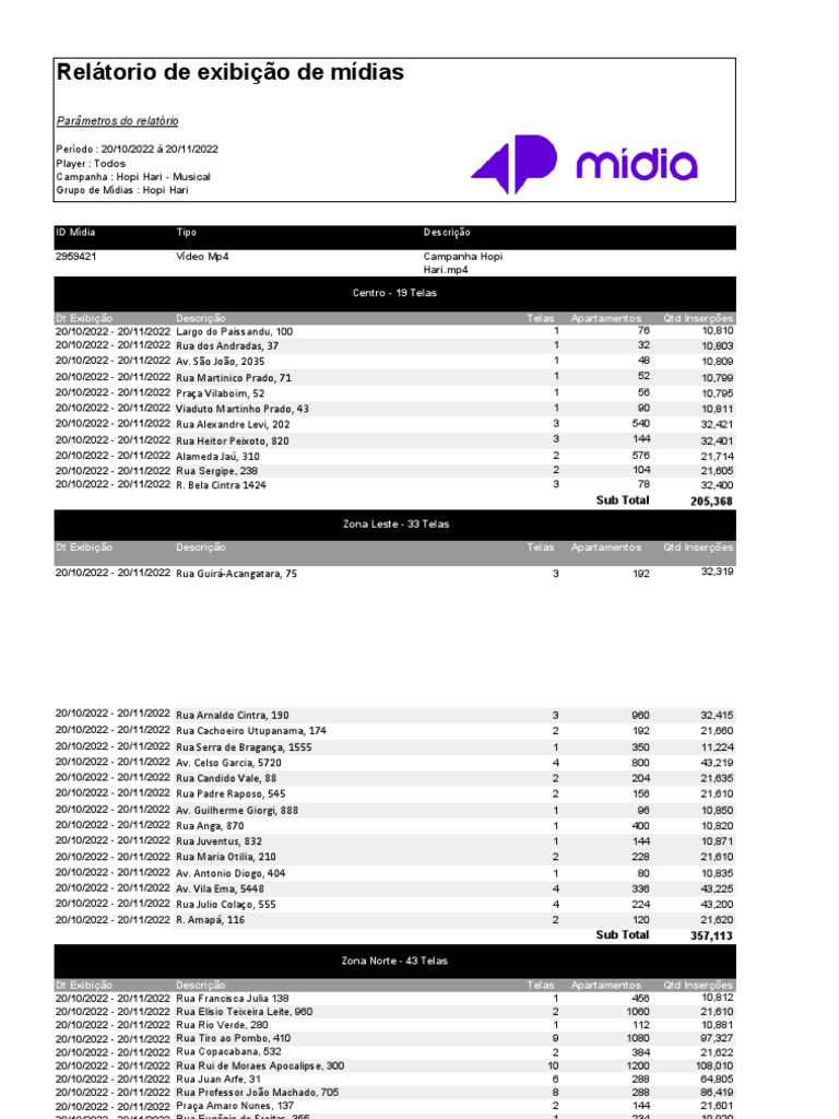 Relatorio Hopi Hari | PDF