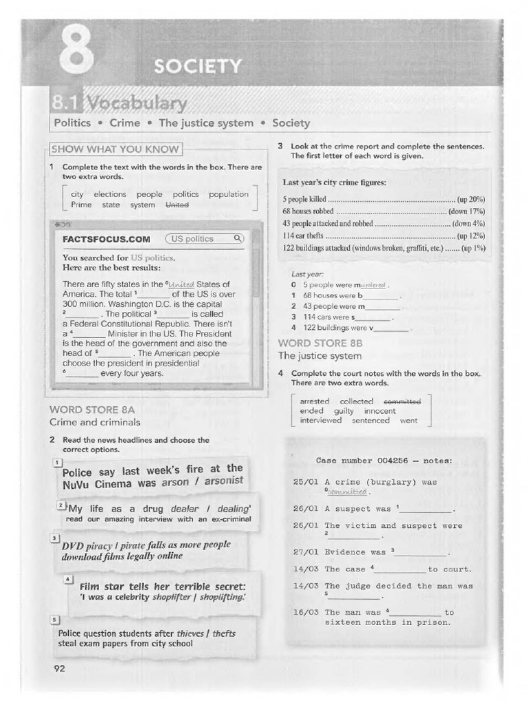 538 - 5 - Focus 2. Workbook - 2016, 128p | PDF | Theft | Crimes