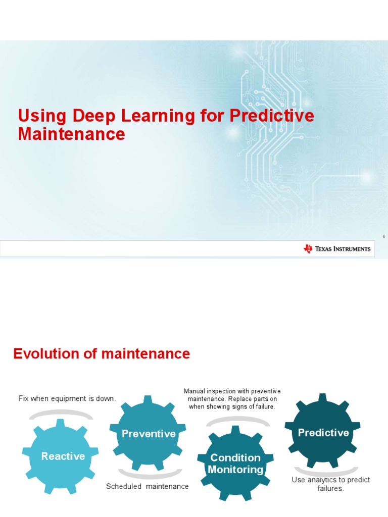 Using Deep Learning For Predictive Maintenance Slides | PDF | Deep ...
