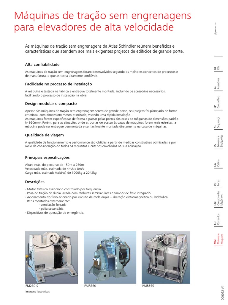 Máquinas de Tração Sem Engrenagem | PDF