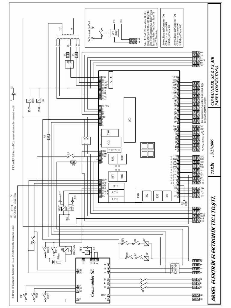 Commander SE FX MB Connection Diagram | PDF | Electrical Components ...