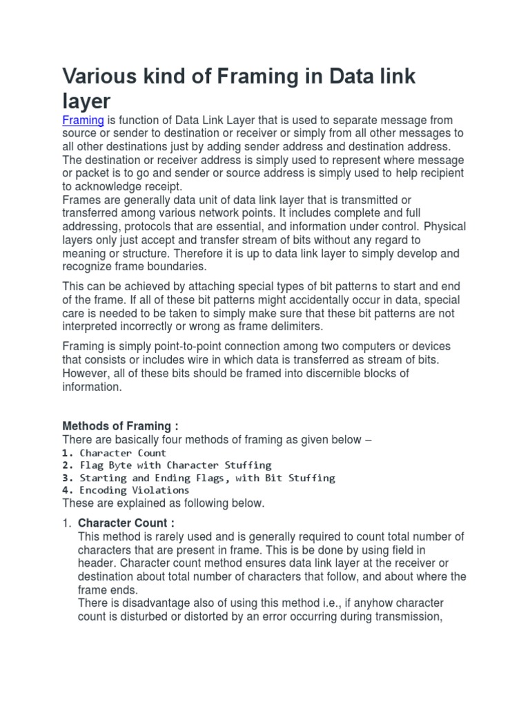 Cn Unit 2 Pdf Computer Network Network Switch
