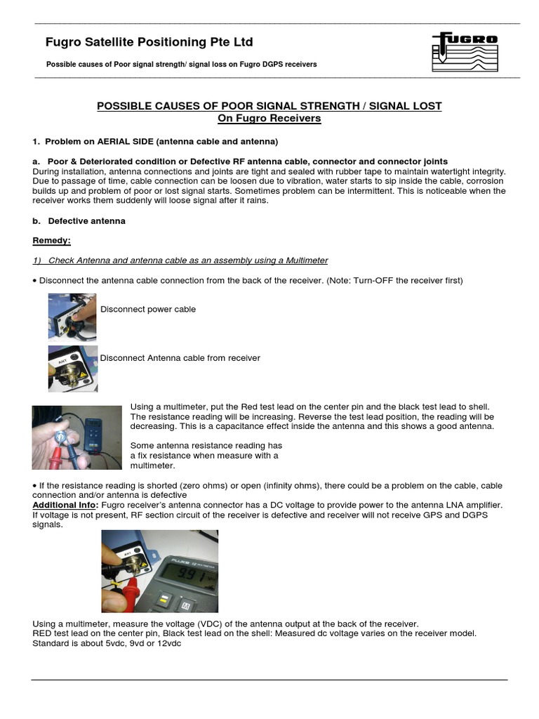 Possible Causes of Signal Loss | PDF | Global Positioning System ...