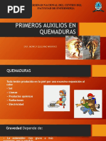 Infografia - Primeros Auxilios en Quemaduras - Uncp | PDF | Quemar | Medicina