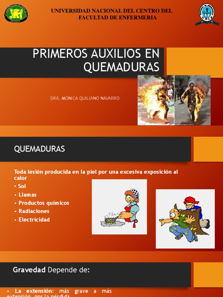 Primeros Auxilios en Quemaduras | PDF | Quemar | Primeros auxilios