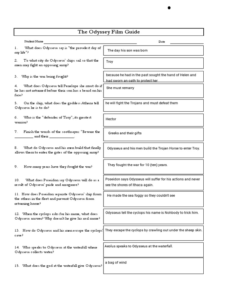 Kami Export - Desirae Hathorn - The Odyssey - Film Guide Questions ...