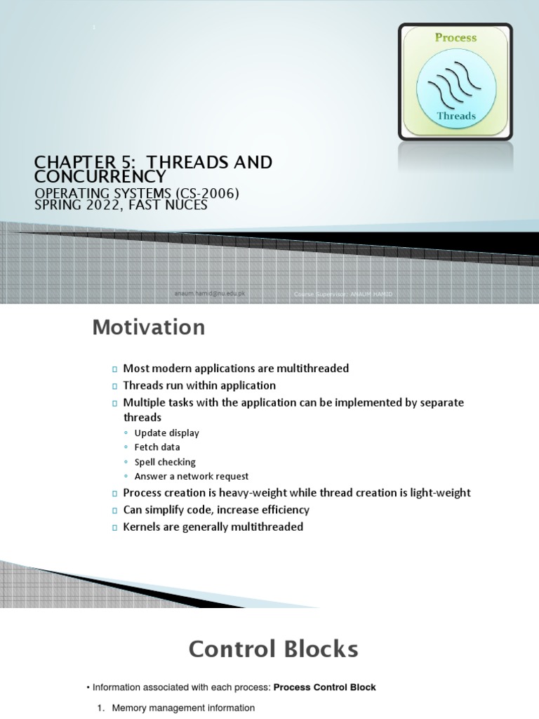 Chapter-5 Threads and Concurrancy | Download Free PDF | Thread (Computing) | Process (Computing)