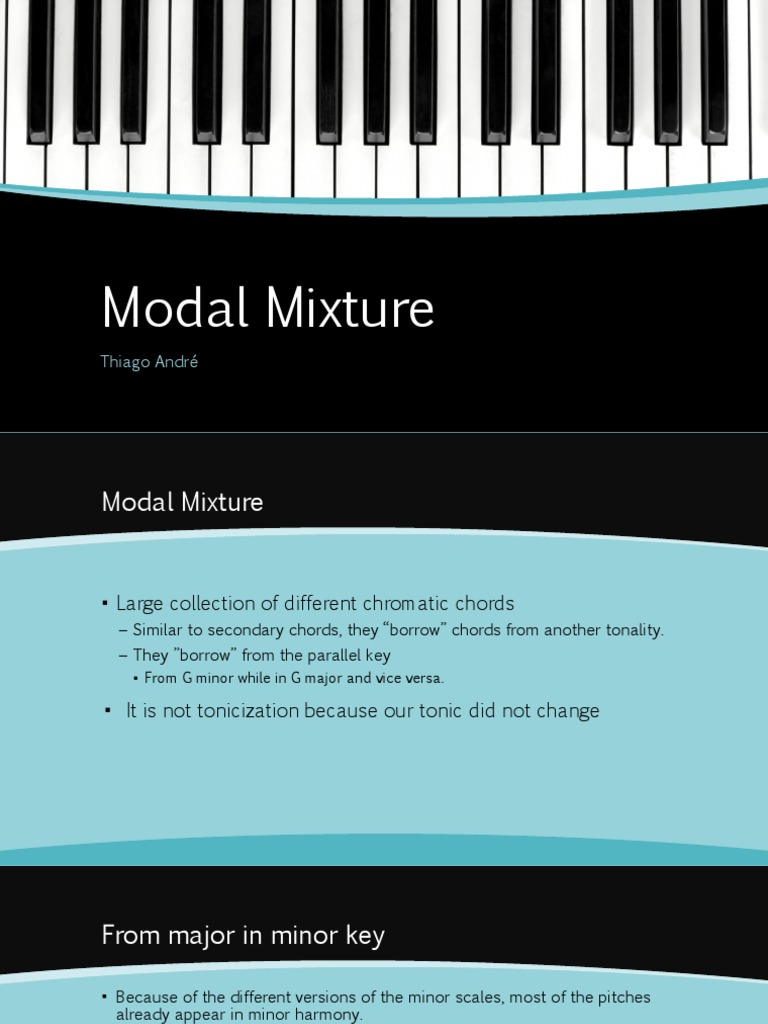 Modal Mixture Theory Ped Class | PDF