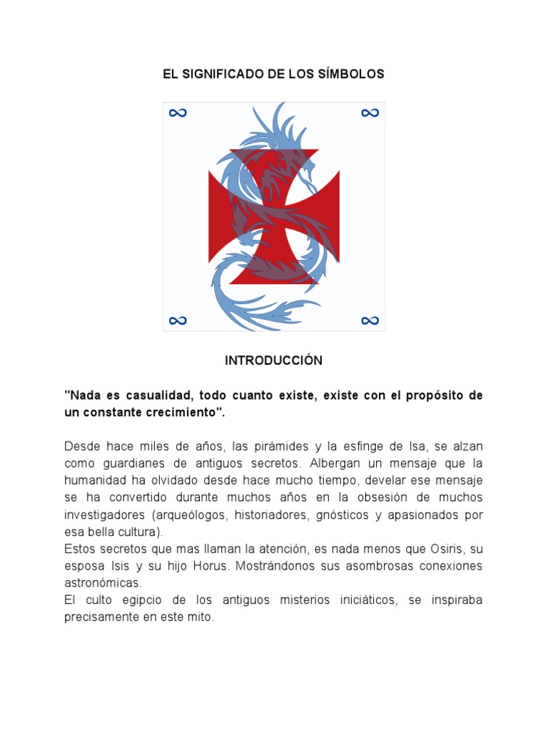 El Significado de Los Símbolos | PDF | Isis | Masonería