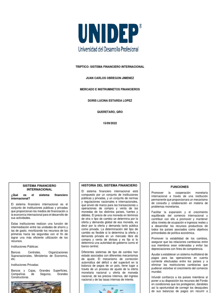 Juoj - A1s1 | PDF | Sistema financiero | Fondo Monetario Internacional