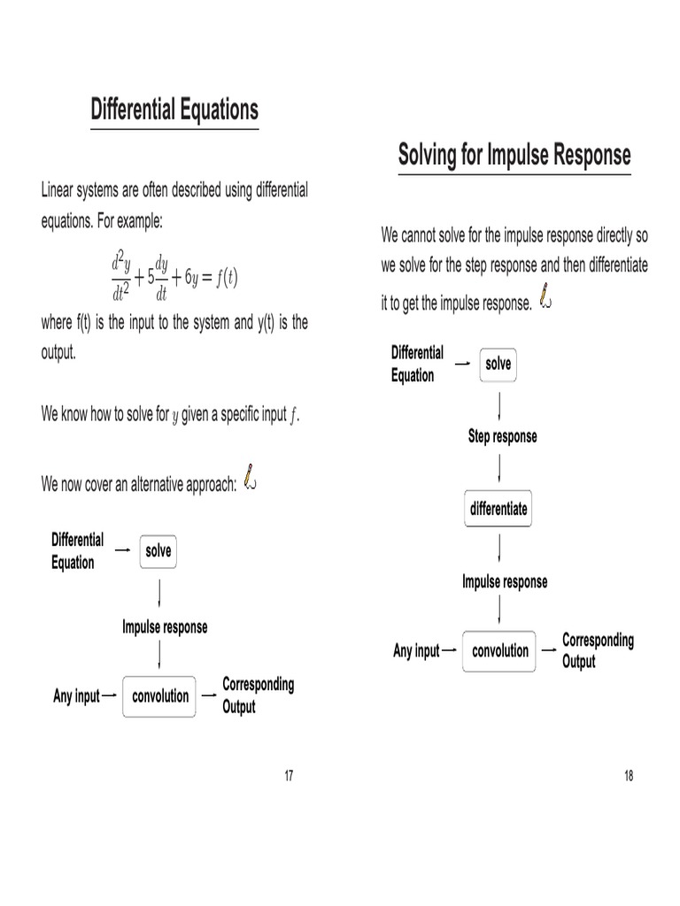 Differential Equations Solving For Impulse Response | PDF | Calculus ...