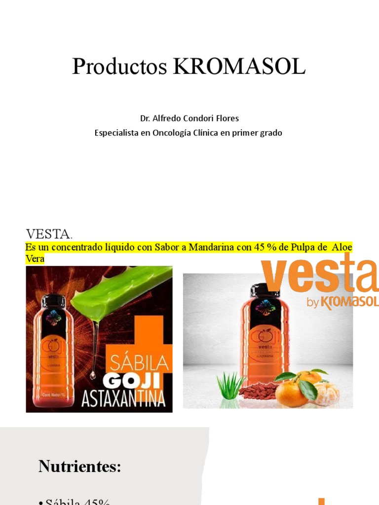 Productos Kromasol Vesta | PDF | Antioxidante | Vitamina C