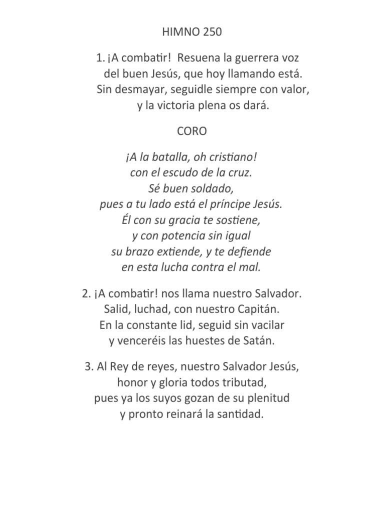 Himno 250 | PDF