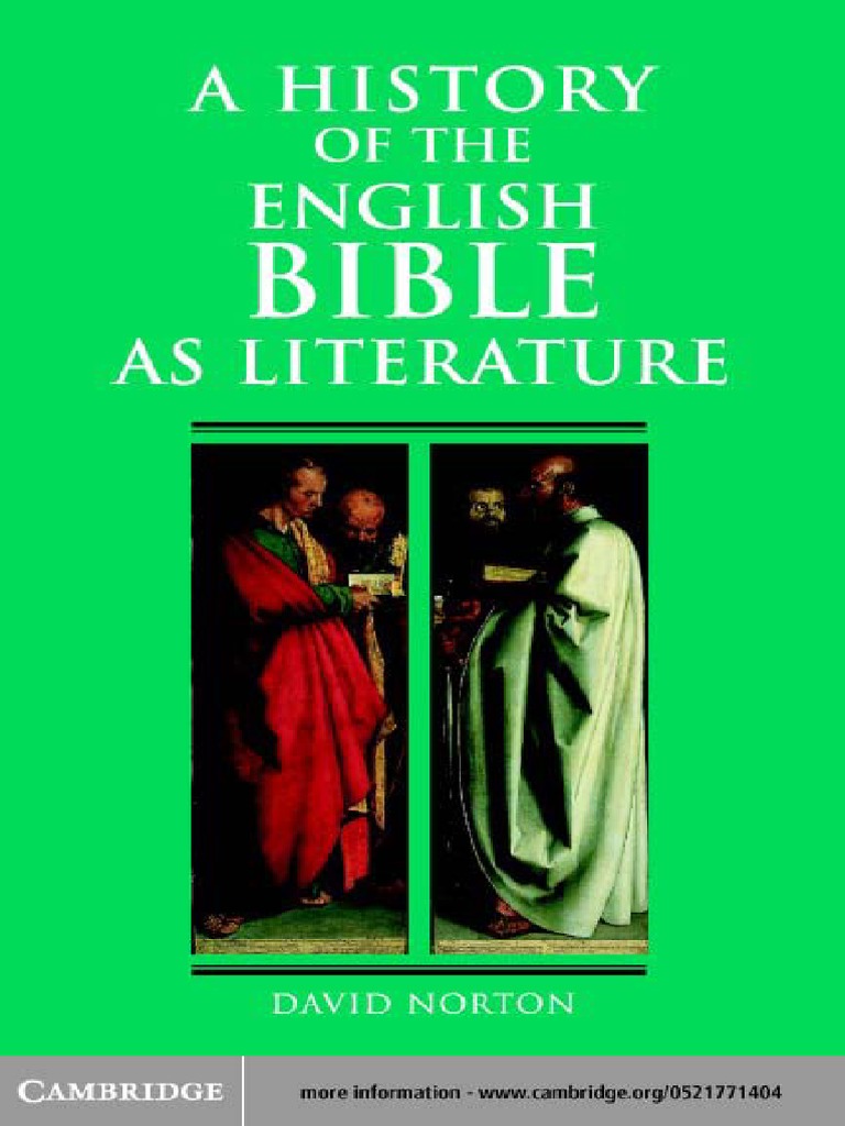 A History of The English Bible As Literature | PDF | King James Version ...