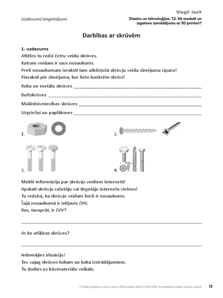 Darbibas Ar Skruvem | PDF