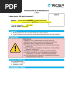 Lab 14 Proyecto Pastillero Con Arduino-1 | PDF | Microcontrolador | Arduino