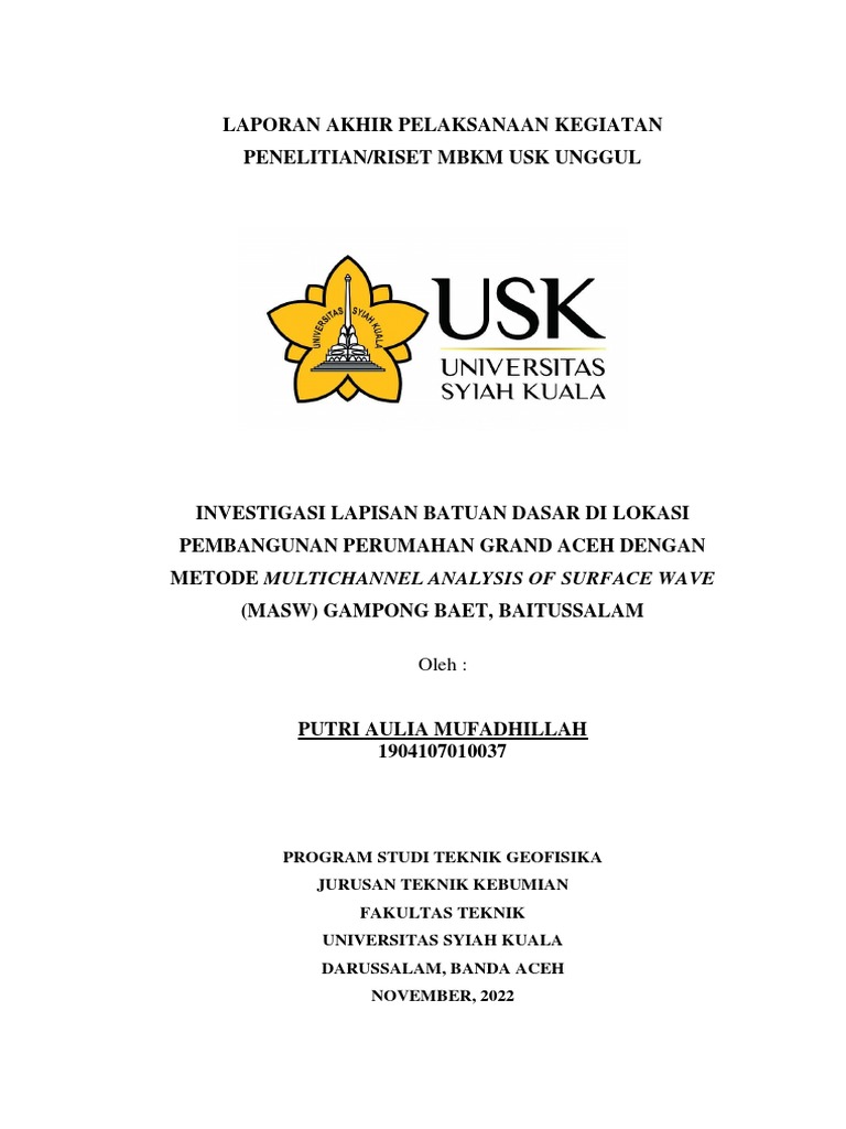 Laporan Akhir Pelaksanaan Kegiatan | PDF | Sains & Matematika Laporan Akhir Pelaksanaan Kegiatan | PDF | Sains & Matematika
