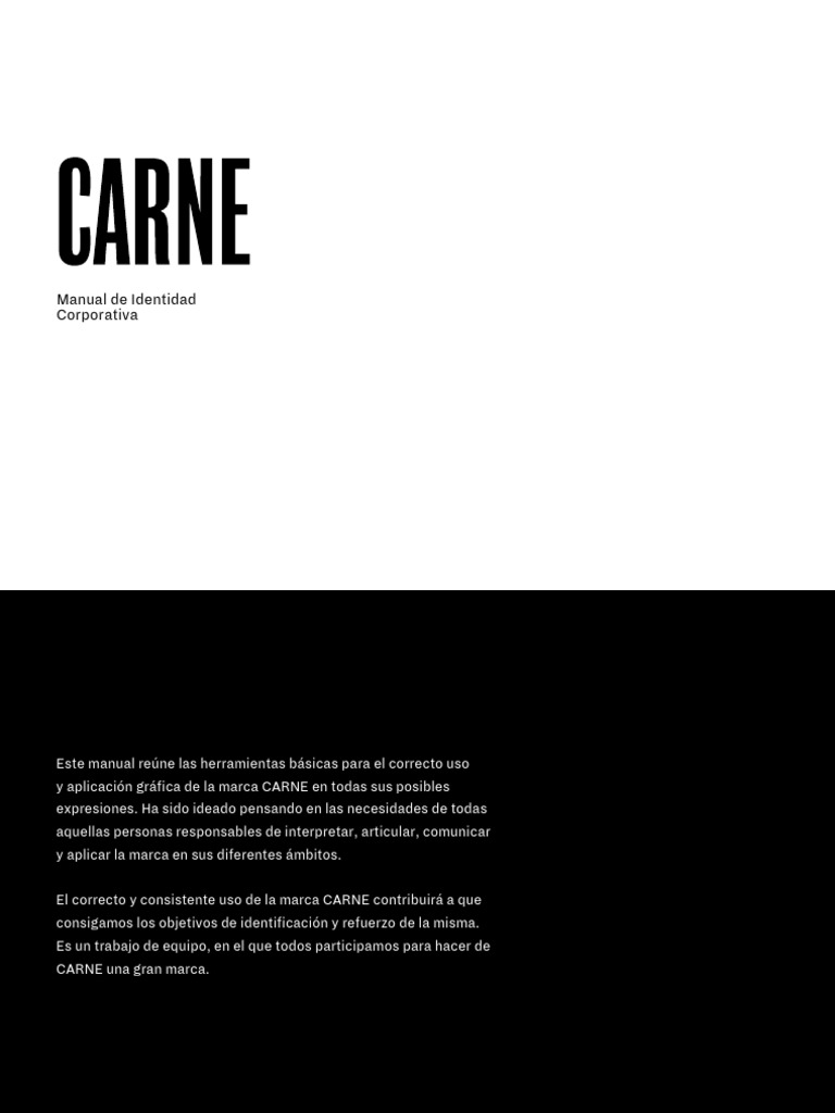 CARNE - Manual de Marca | PDF | Carne | Marca