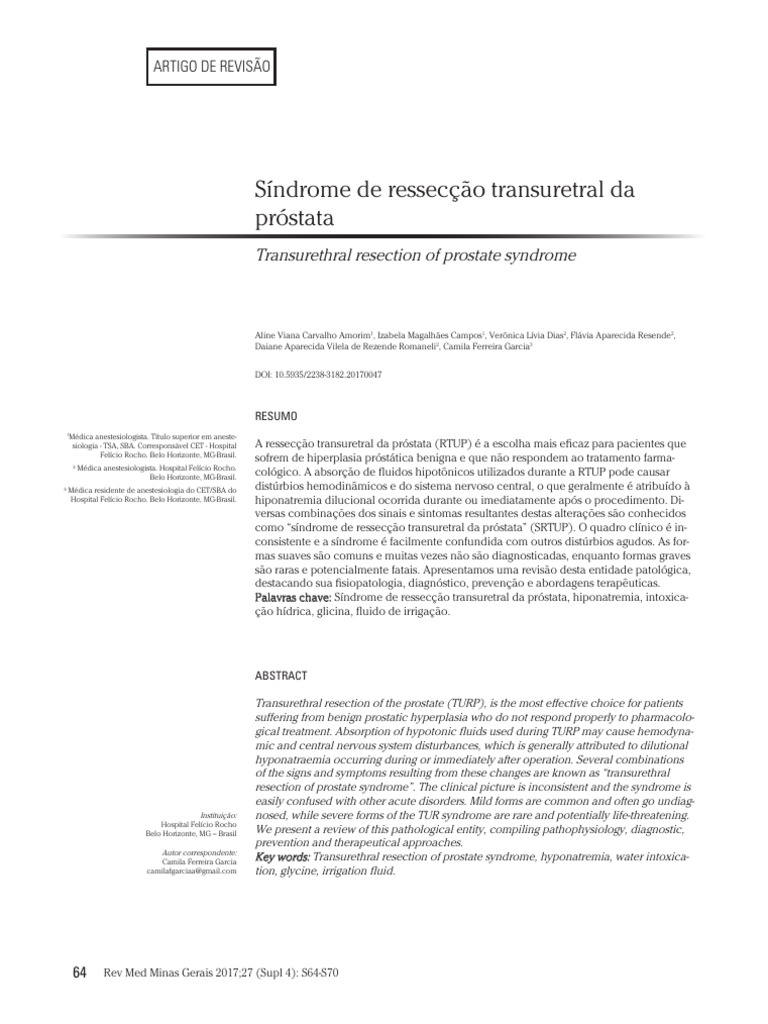 Sindrome RTU-P | PDF | Hipertensão | Hipotermia
