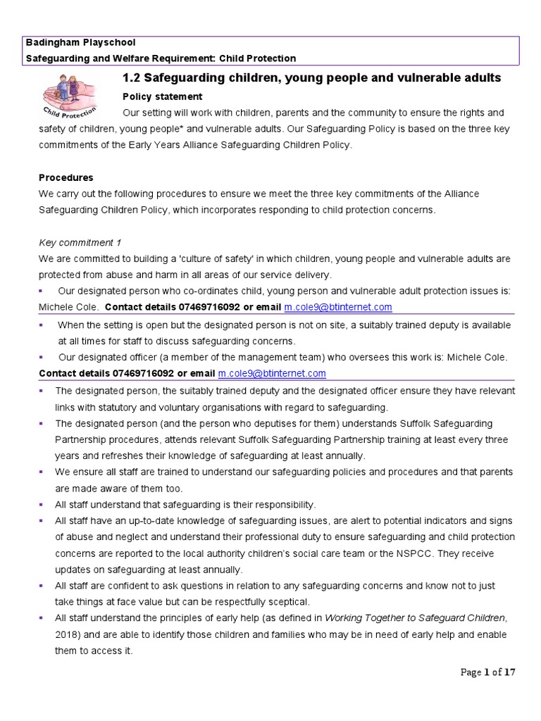 1 2 Safeguarding Children Young People and Vulnerable Adults December ...