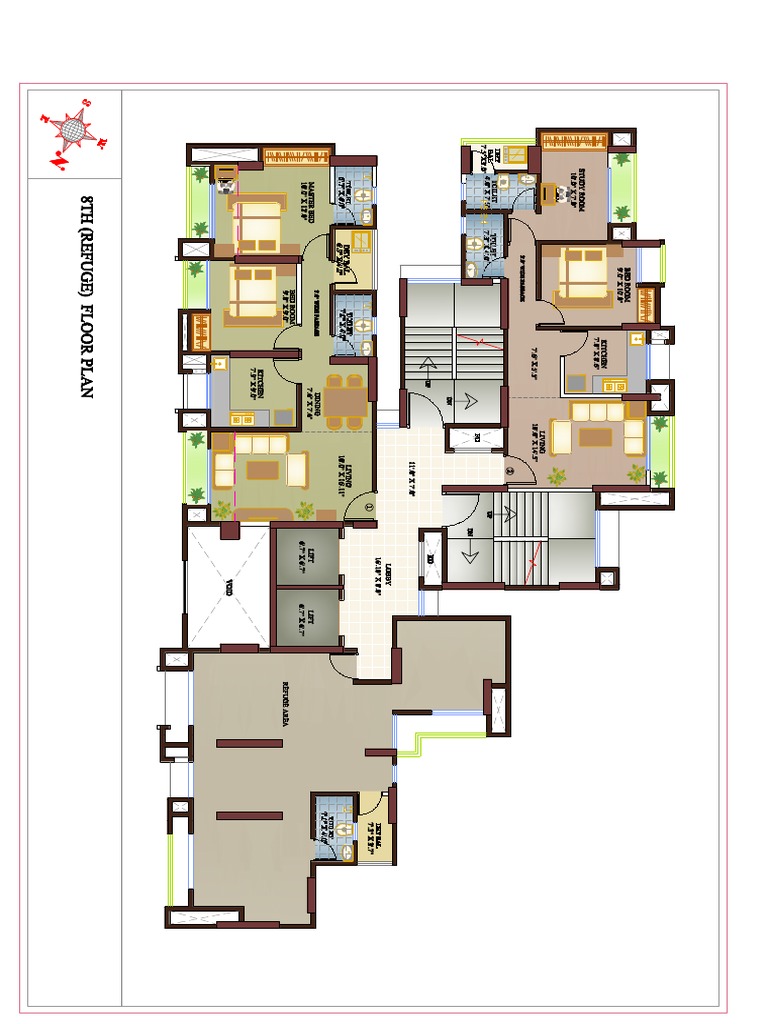 8TH (Refuge) Floor Plan | PDF
