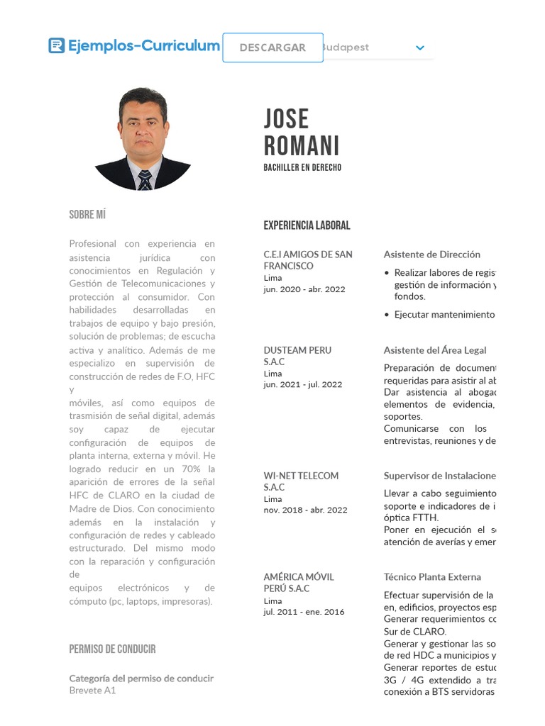 Crea Un Currículum Asombroso Con Ejemplos-Curriculum | Descargar gratis PDF | Informática ...