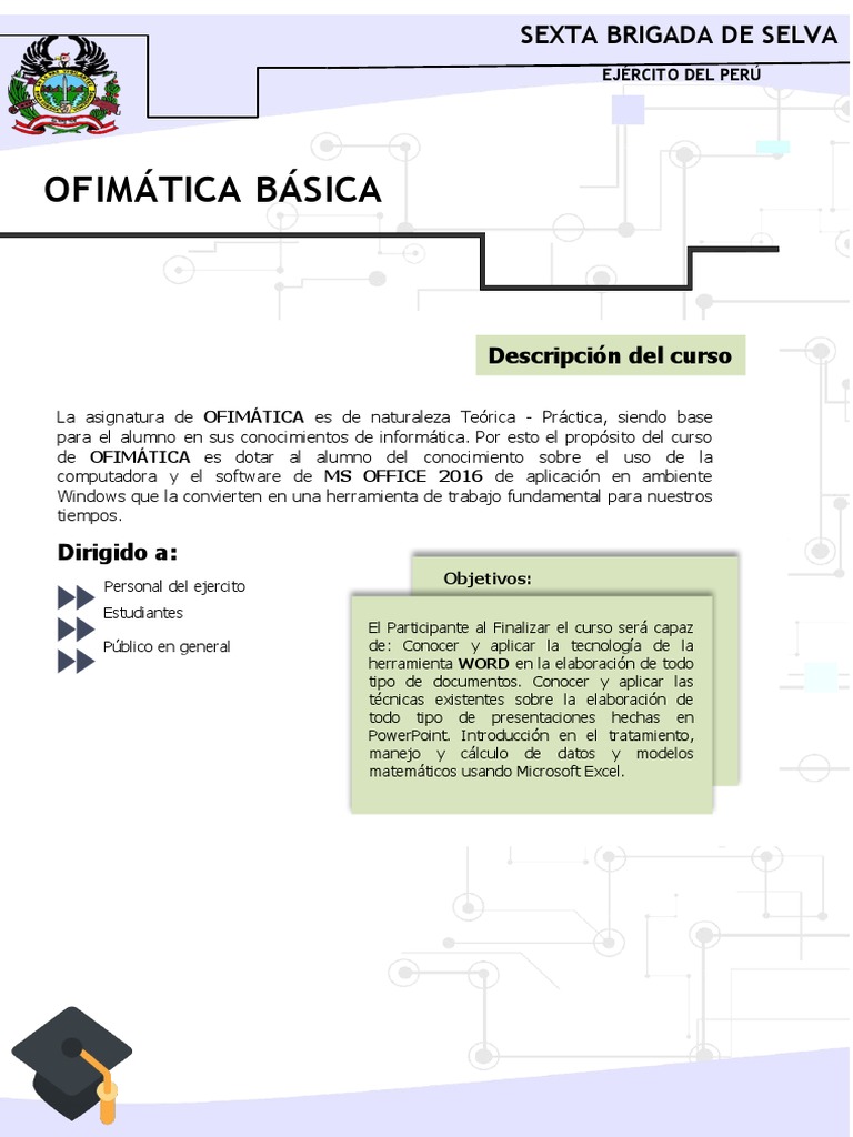 Ofimática Básica - Silabo | PDF | Microsoft PowerPoint | Hoja de cálculo